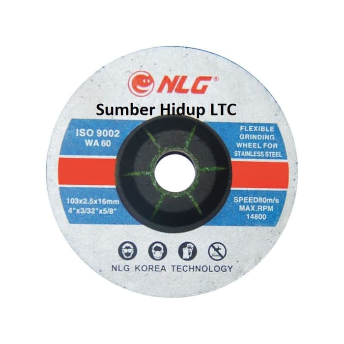 NLG Grinding Wheel 4″( Pisau Poles / Potong – Stainless Steel ...