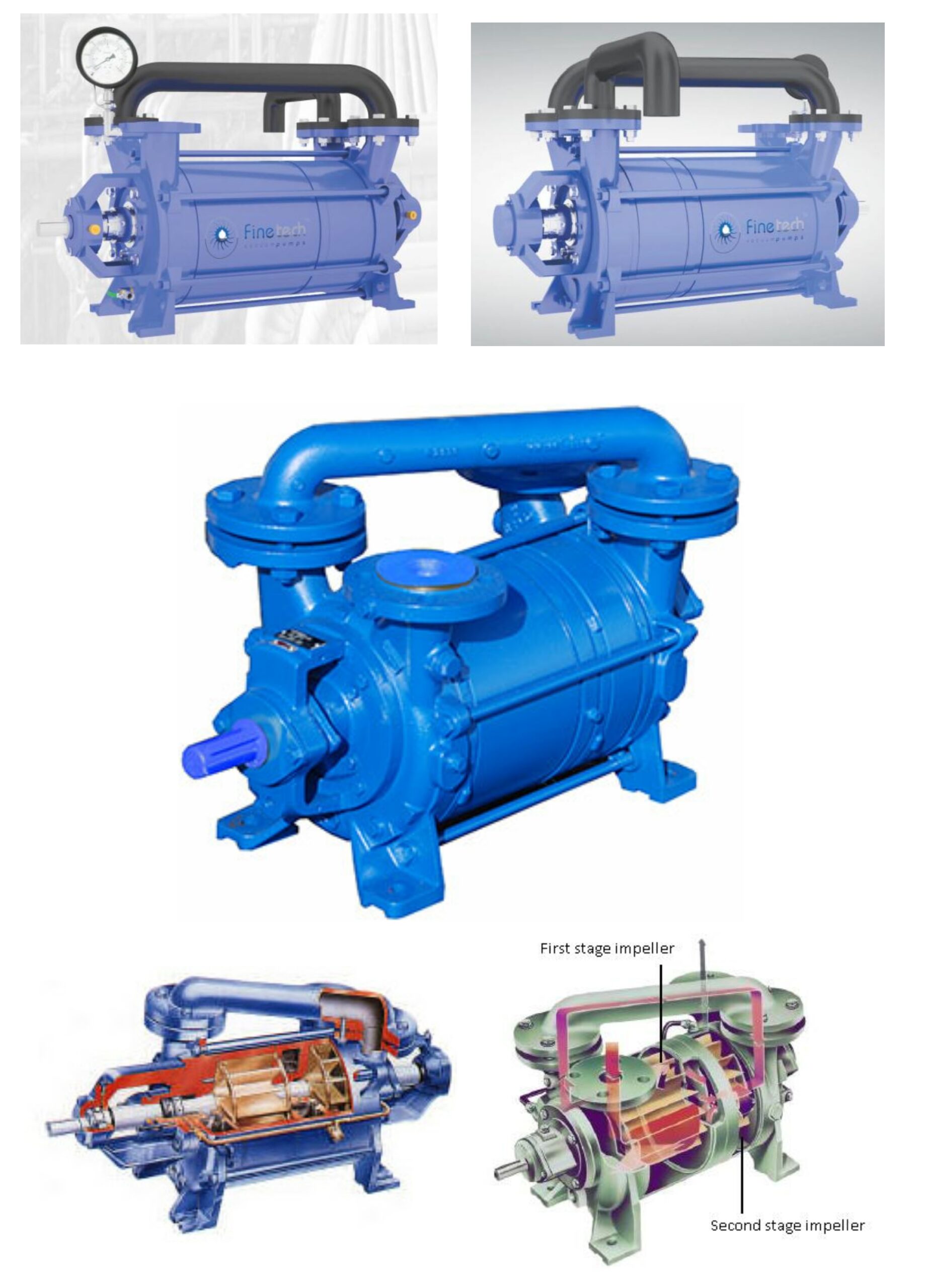 Pompa Vakum FTT-10 Two Stage Liquid Ring Vacuum Pump – 10 Hp 1450 Rpm ...