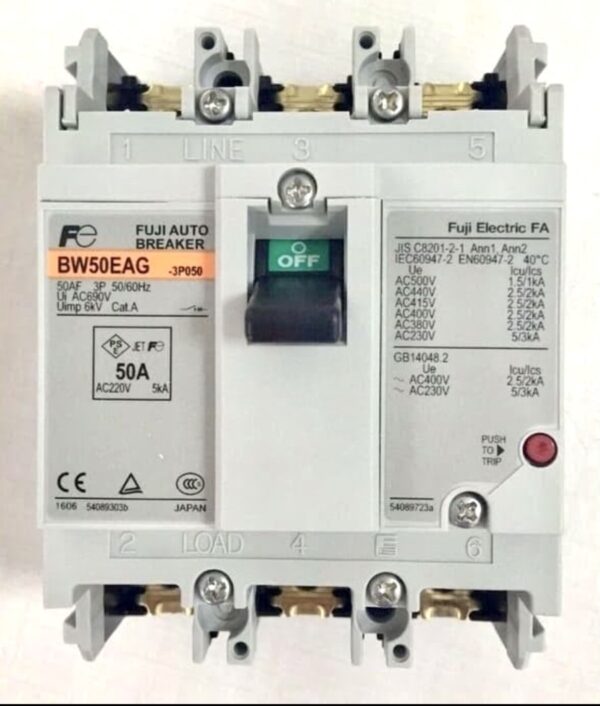 MCCB BREAKER BW 50 EAG 3POLE 50 AMPERE FUJI ELECTRIC – trademall.id