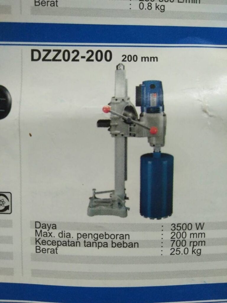 Mesin coring Dongcheng DZZ-200 ( 8” ) – trademall.id