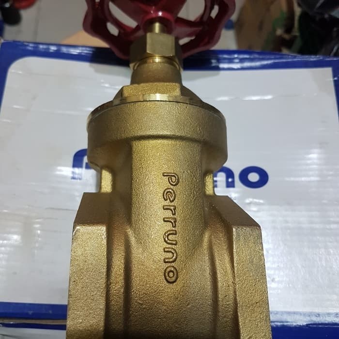 Gate Valve Perruno ukuran 4” Brass – trademall.id