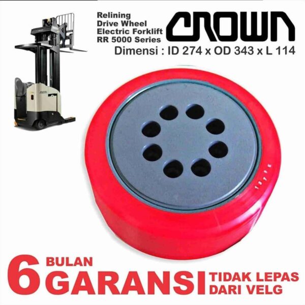 Load Wheel Crown Elektric Forklift – Merah – trademall.id