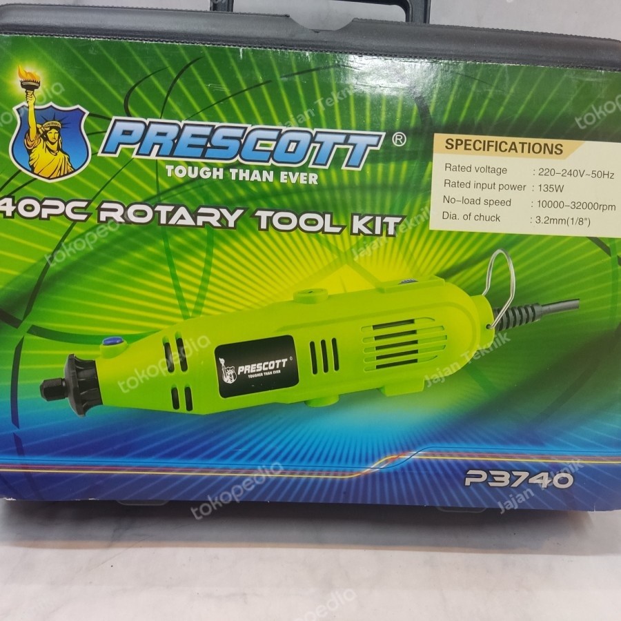 Prescott mini gerinda / mini die grinder 40pcs P3740 – trademall.id