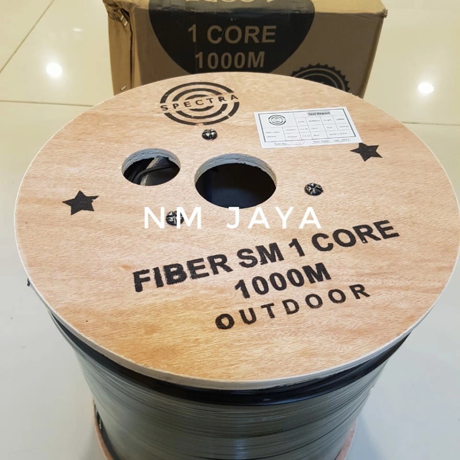 Kabel Drop Core Fiber Optik 1 Core 3 Sling Outdoor 1000 Meter Spectra ...