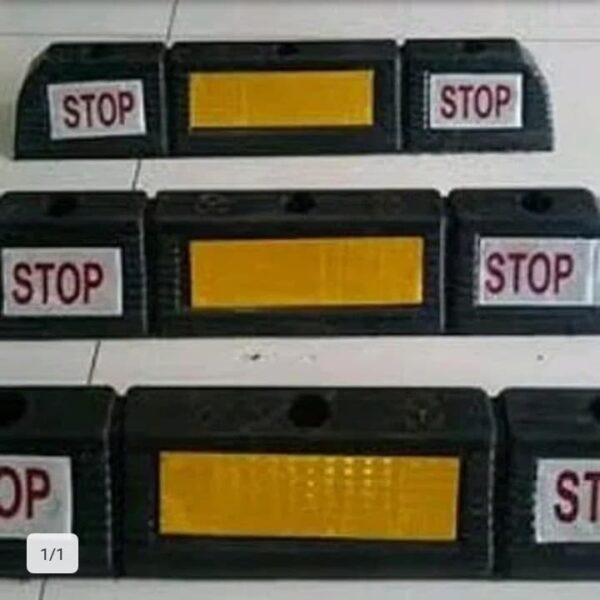 Whell Stopper STOP Kuning hitam