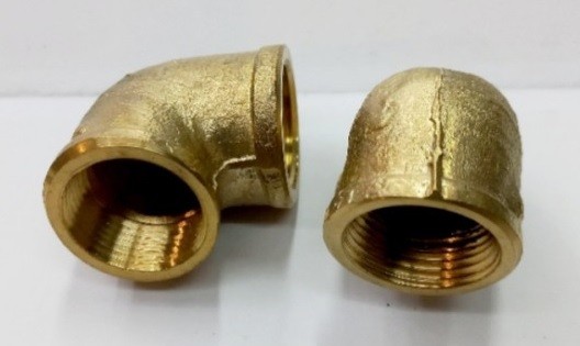 Knee/Knie/Elbow/Siku drat dalam 3/4″ inch Kuningan – trademall.id