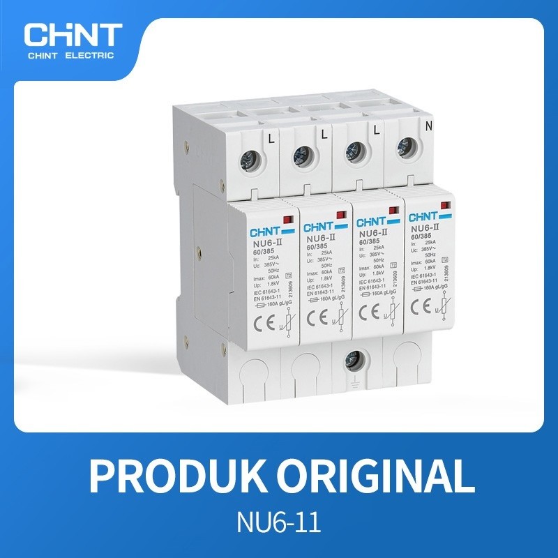 CHINT Surge Arrester NXU-II G/F 4P – trademall.id