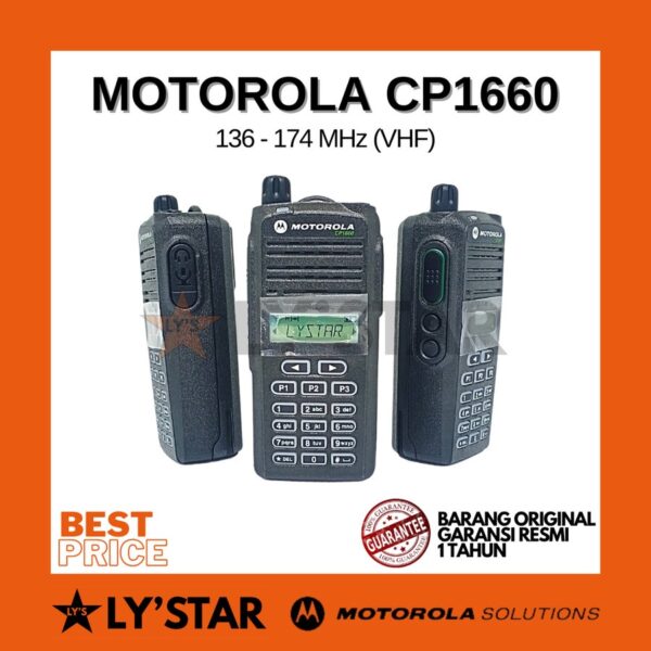 HT Motorola CP 1660 VHF (136-174 Mhz) – trademall.id