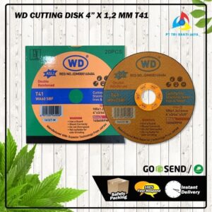 WD Cutting Disc 4″X 1,2mm T41 WA60 SBF isi 20 pcs / WD POTONG 4 INCH ...