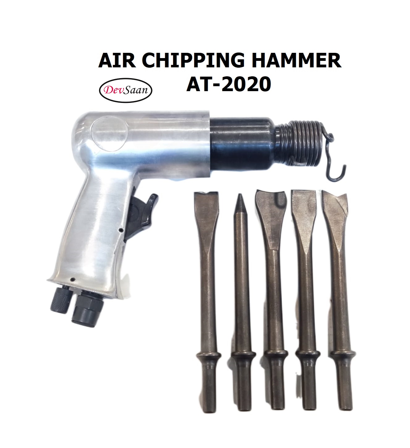 Air Chipping Hammer AT-2020 – 19 mm – IMPA 59 03 61 – Air inlet 3/8 ...