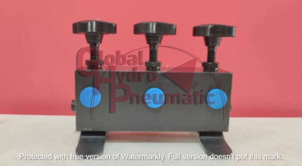 FLOW DIVIDER 700 BAR 3 PORT 3/8 ” HYDRAULIC MANIFOLD CABANG 2 HIDROLIK ...