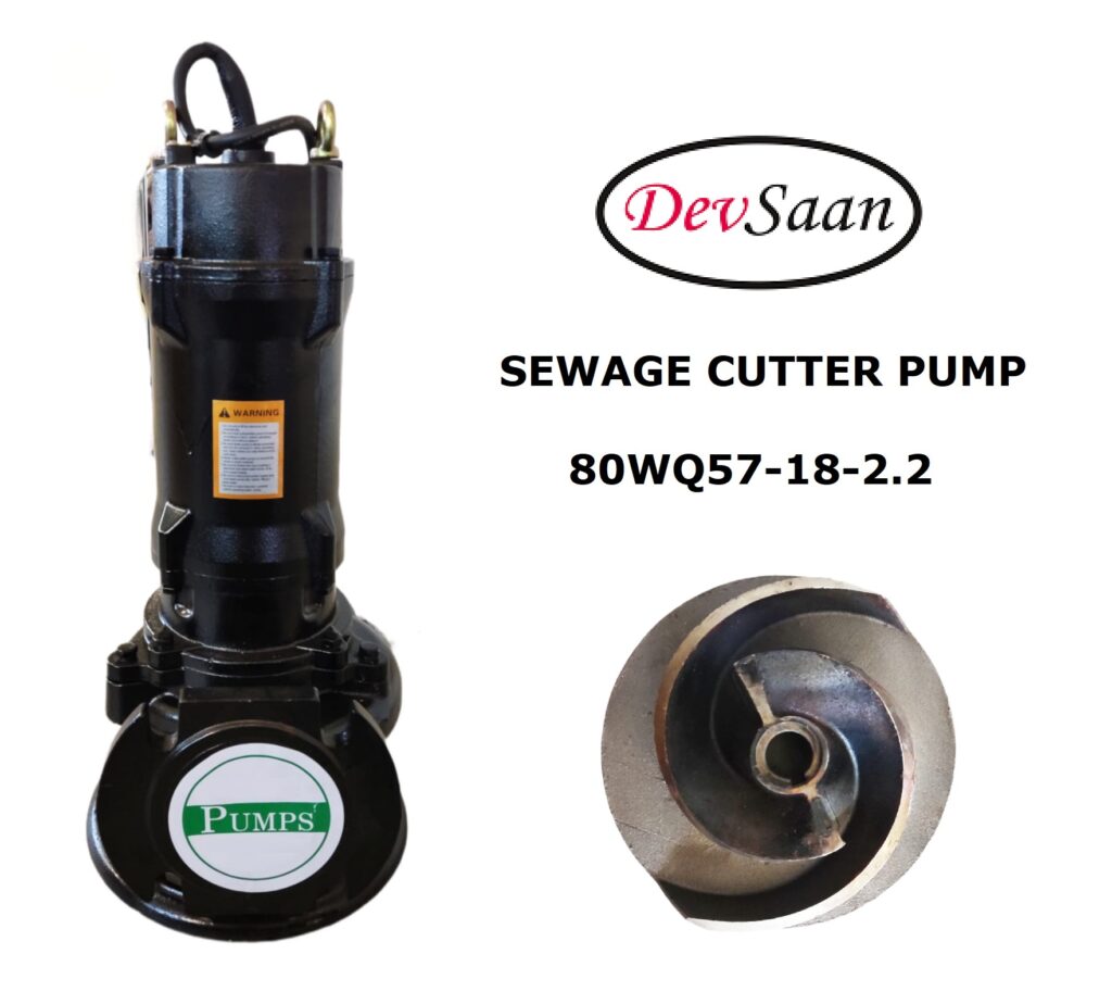 Sewage Cutter Pump 80WQ57-18-2.2 Pompa Celup Air Kotor – 3″ – 3 Hp 380V ...