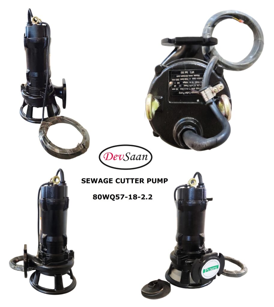 Sewage Cutter Pump 80WQ57-18-2.2 Pompa Celup Air Kotor – 3″ – 3 Hp 380V ...