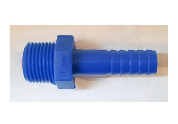 Polypropylene Hose Nipple Threaded 1/2″ – 15 mm – trademall.id