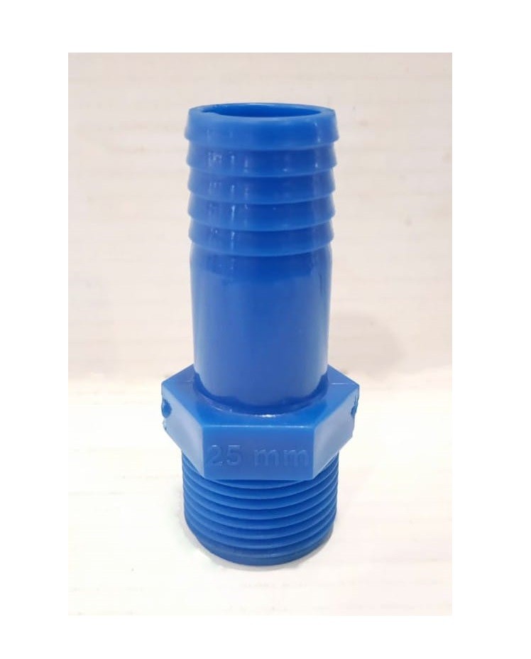 Polypropylene Hose Nipple Threaded 1″ – 25 mm – trademall.id