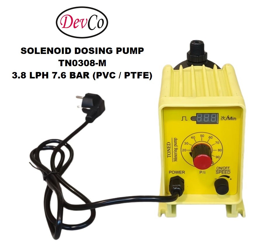Pompa Dosing Solenoid TN0308-M Diaphragm Metering Pump – 3.8 LPH 7.6 ...