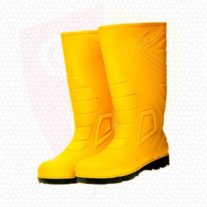 Sepatu Safety Boots Petrova Phenom PVC Yellow Original APD Shoes Boot ...